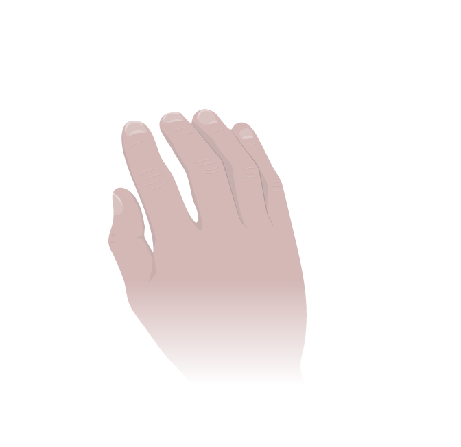 Hand position 2 for a